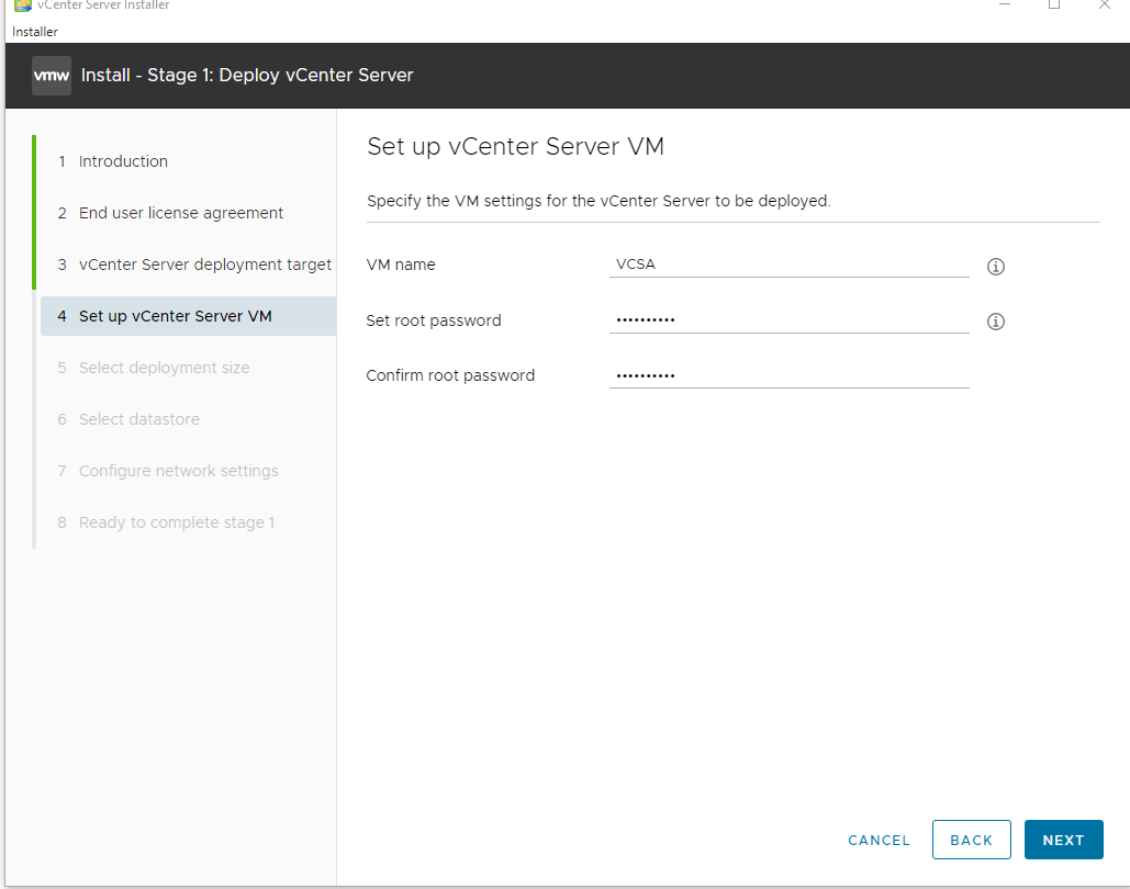 Installing VMware vCenter Server Appliance (VCSA) 8.0 – VMC